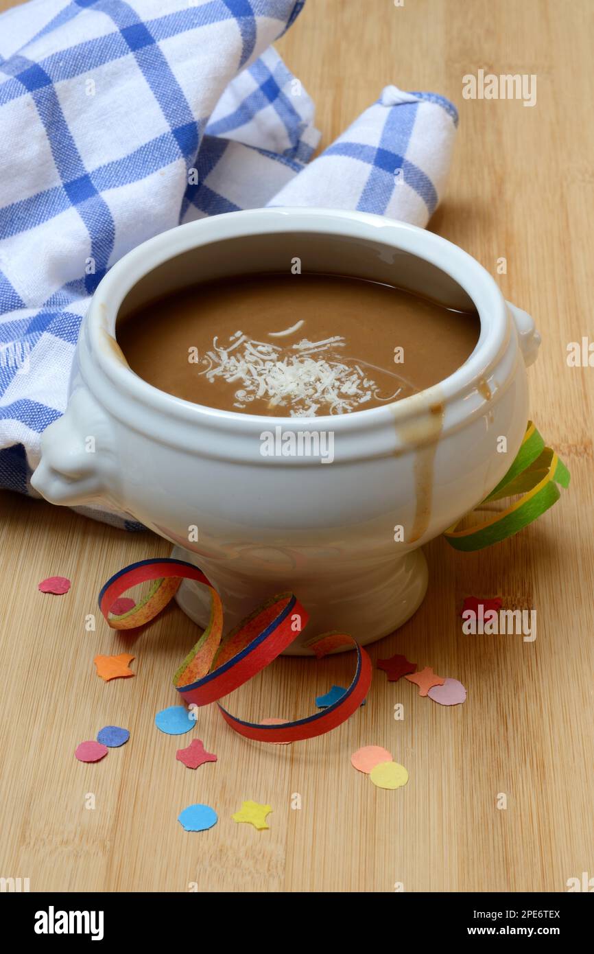 Basler Mehlsuppe, the soup is traditionally eaten at Fasnacht, Basel ...