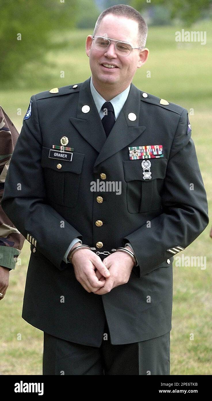 Army Pvt. Charles Graner Jr. is led to the back door of the judicial ...