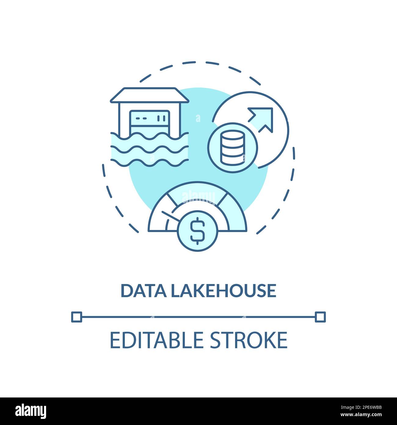 Data lakehouse turquoise concept icon Stock Vector Image & Art - Alamy