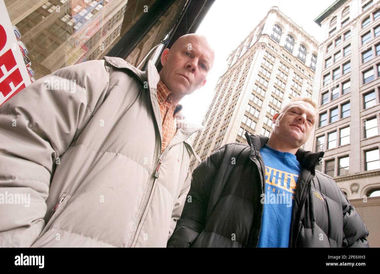 Music group Erasure, from left, Vince Clark and Andy Bell, pose in New ...