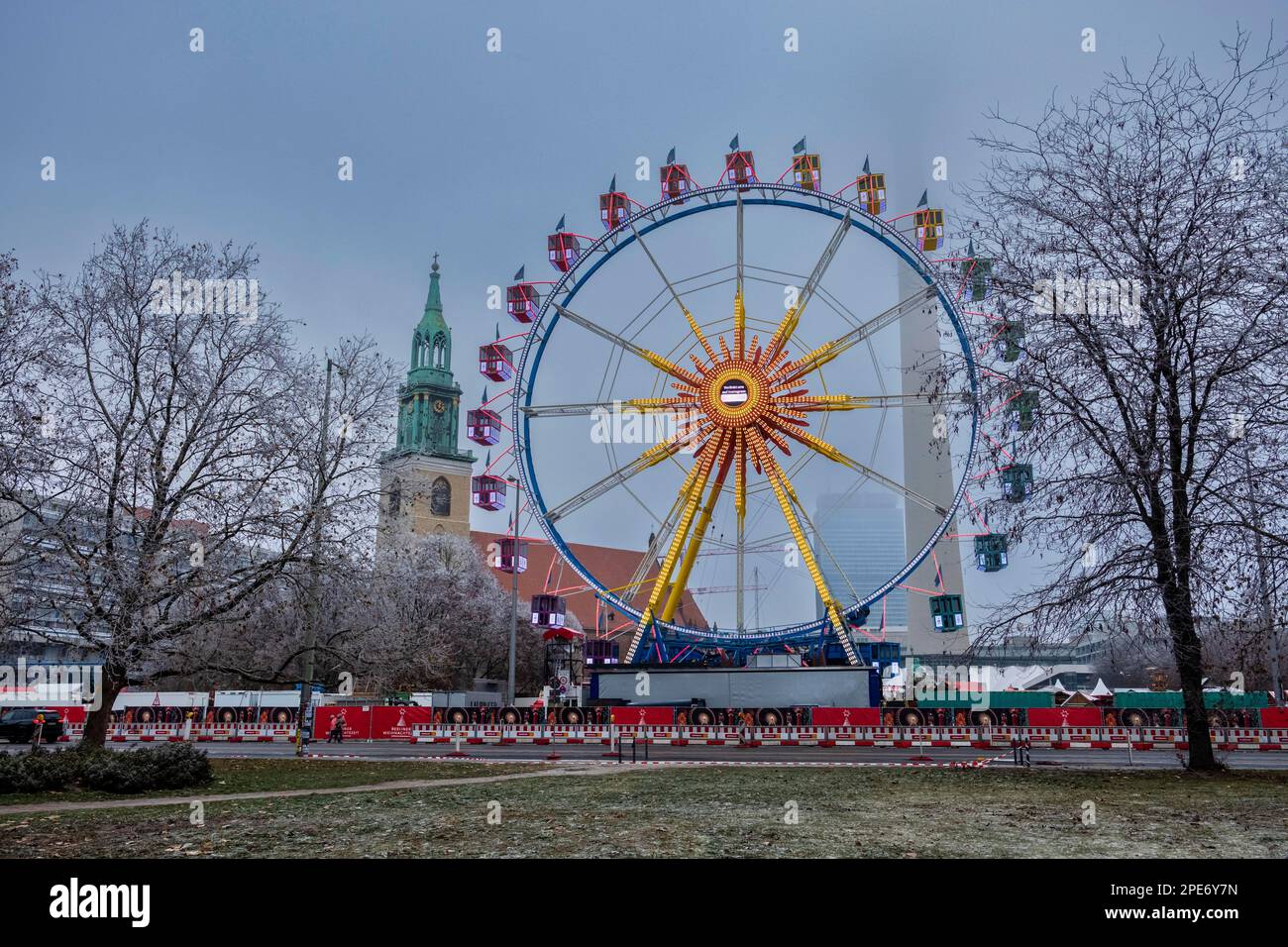 Ferris wheel at Alexanderplatz, Berlin, Germany Stock Photo - Alamy