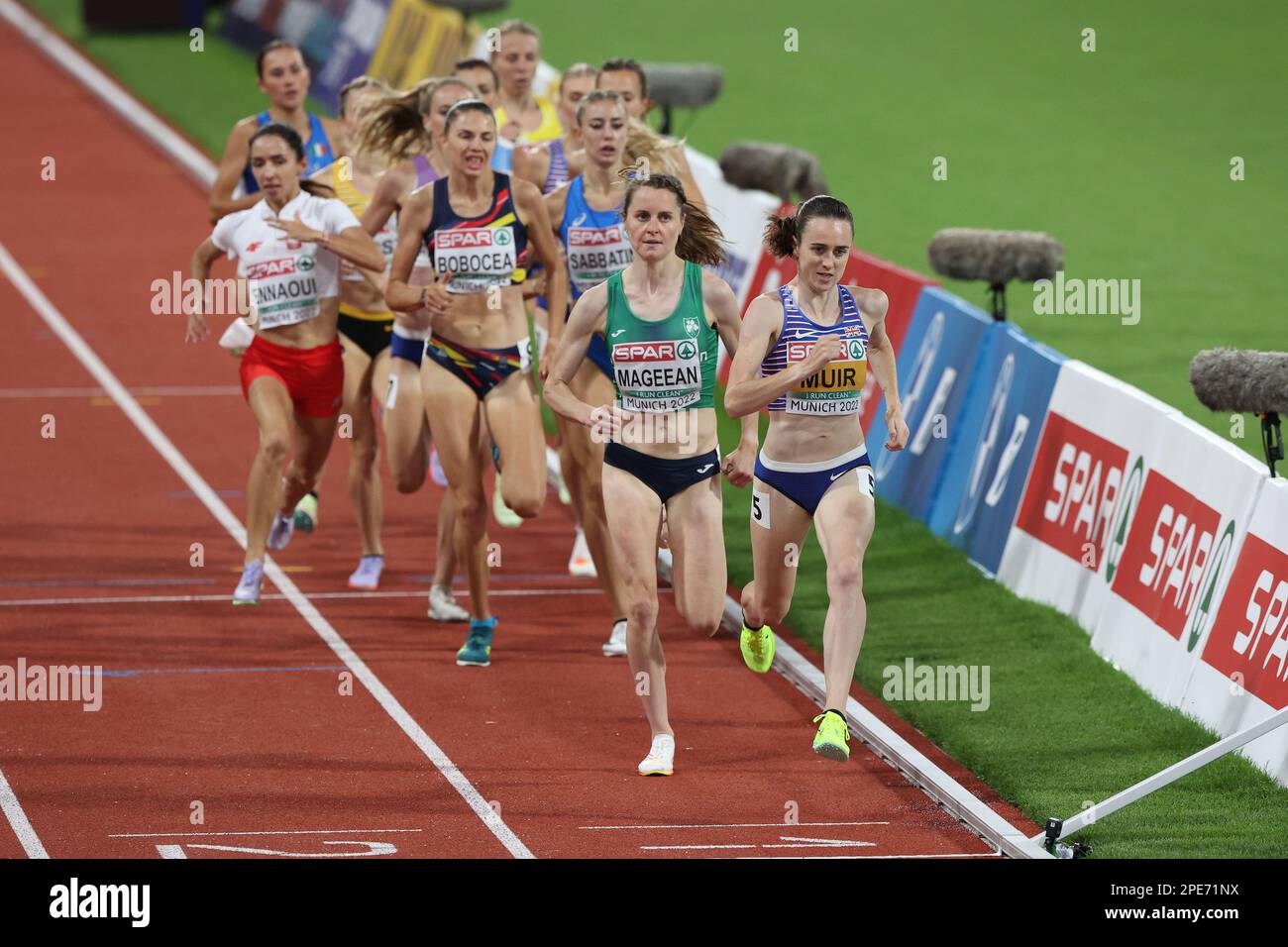 Leading group in the Women's 1500m Final at the European Athletics ...