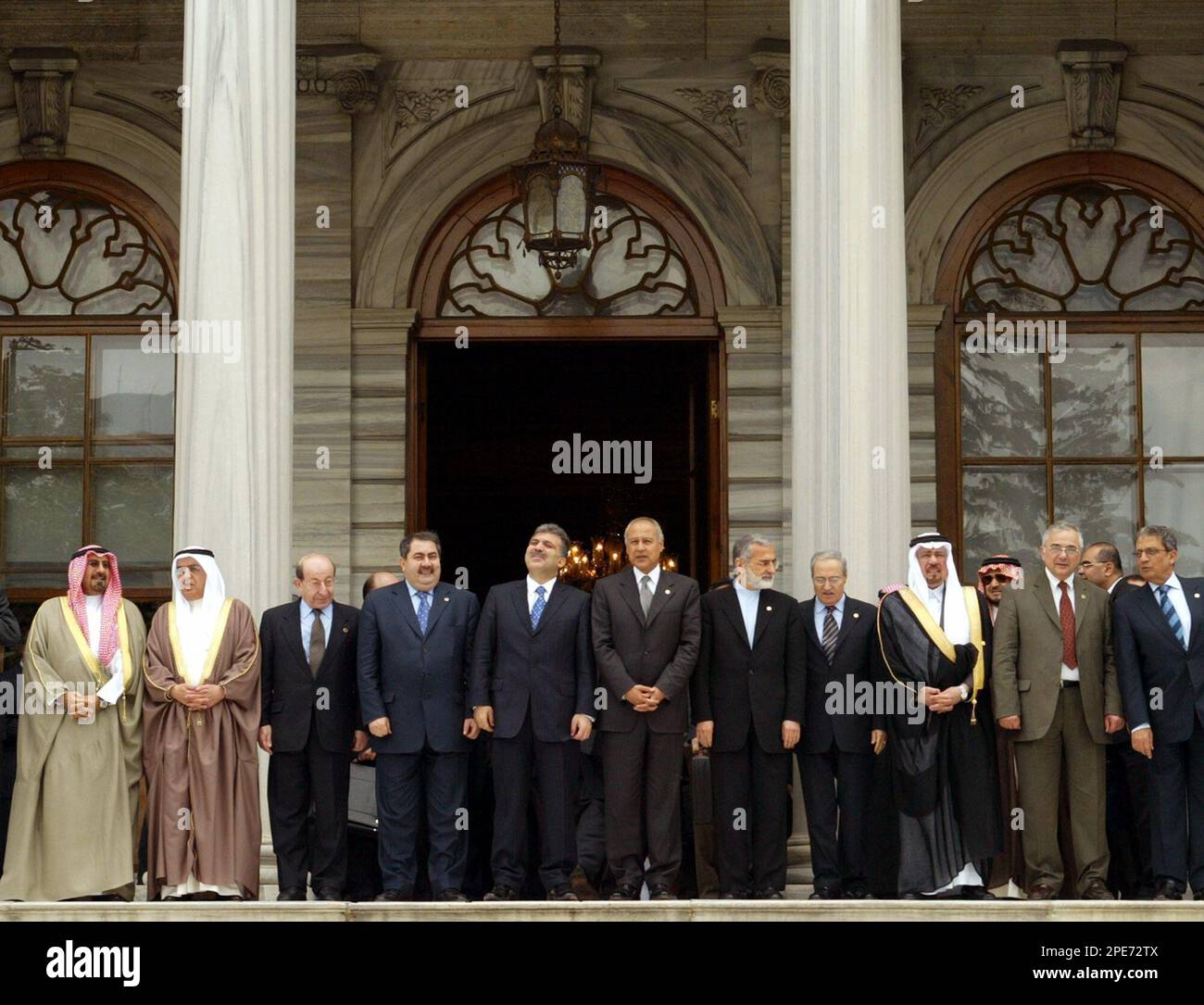 Foreign Ministers left to right: Sheik Mohammed al-Salim al-Sabah of ...
