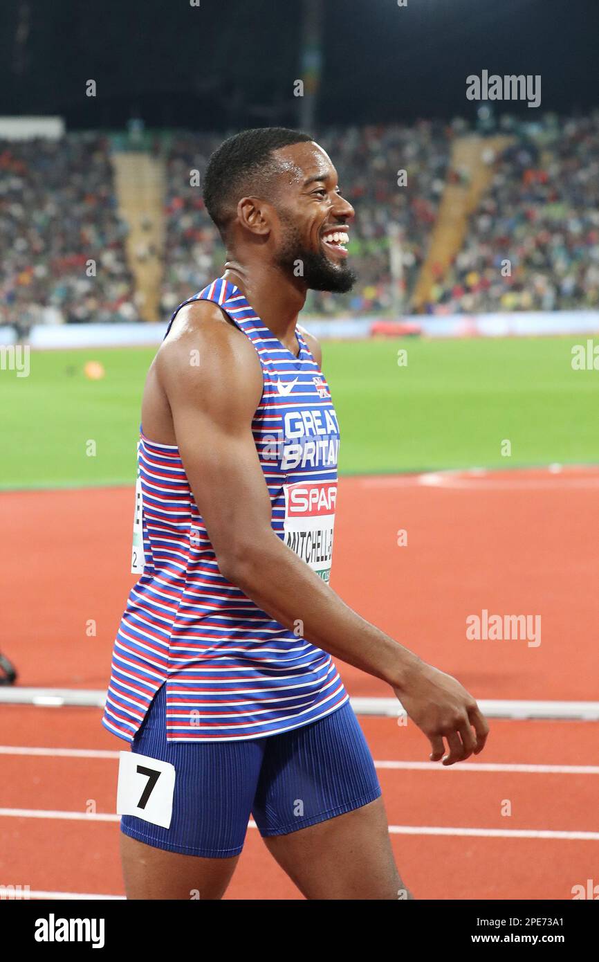 Nethaneel MITCHELL-BLAKE after finishing 2nd in the 200m Final at the ...