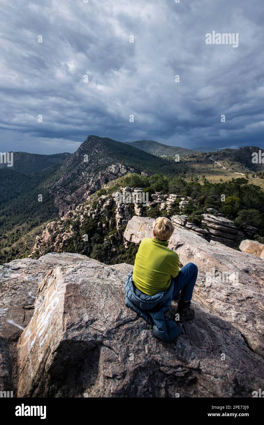 mirador El Garbi, Spain Stock Photo - Alamy