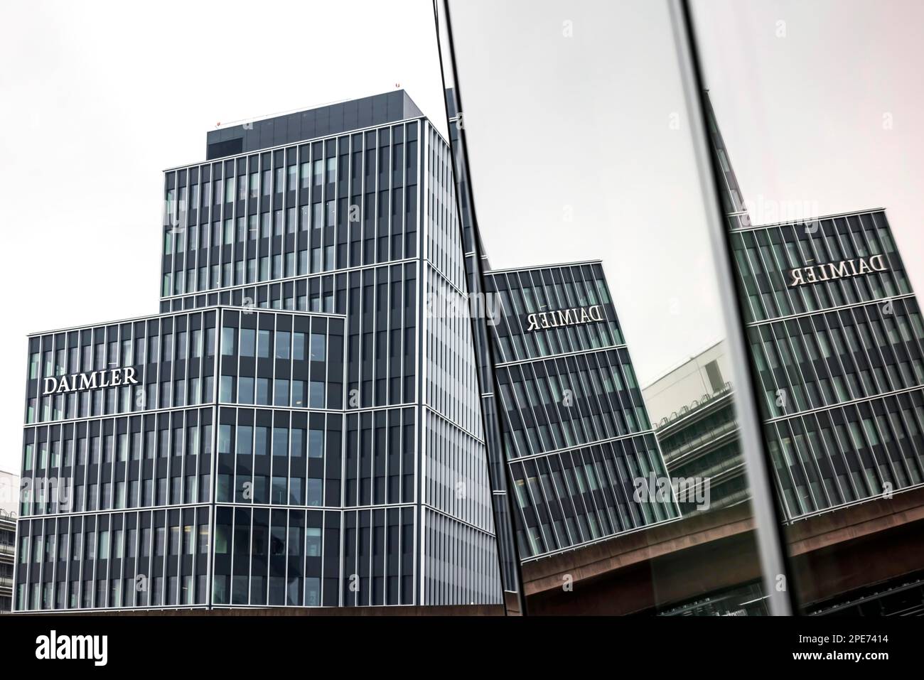 Daimler AG, Mercedes Benz Group, Headquarters in Stuttgart ...