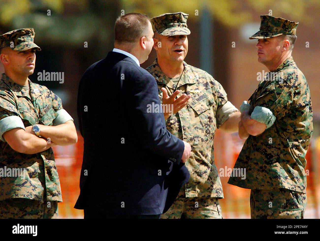 Col. David Wunder, staff judge advocate for the Marine Corps, second ...