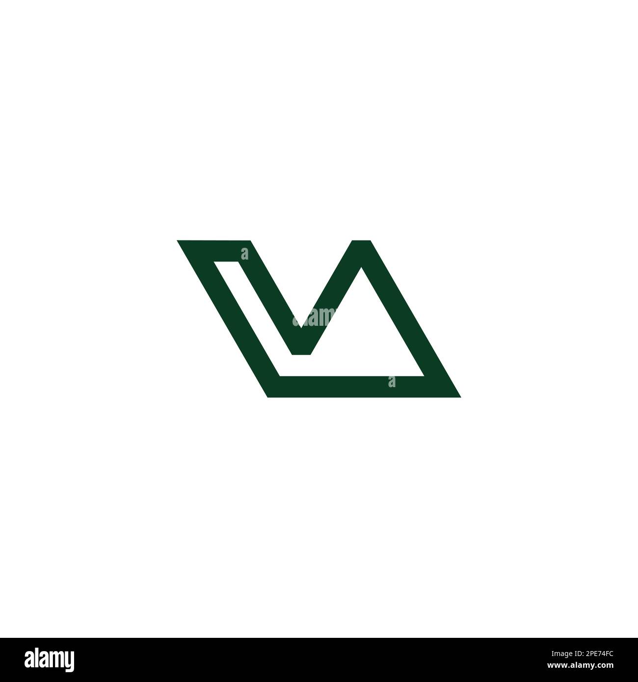 letter lv simple mono line logo vector Stock Vector Image & Art - Alamy