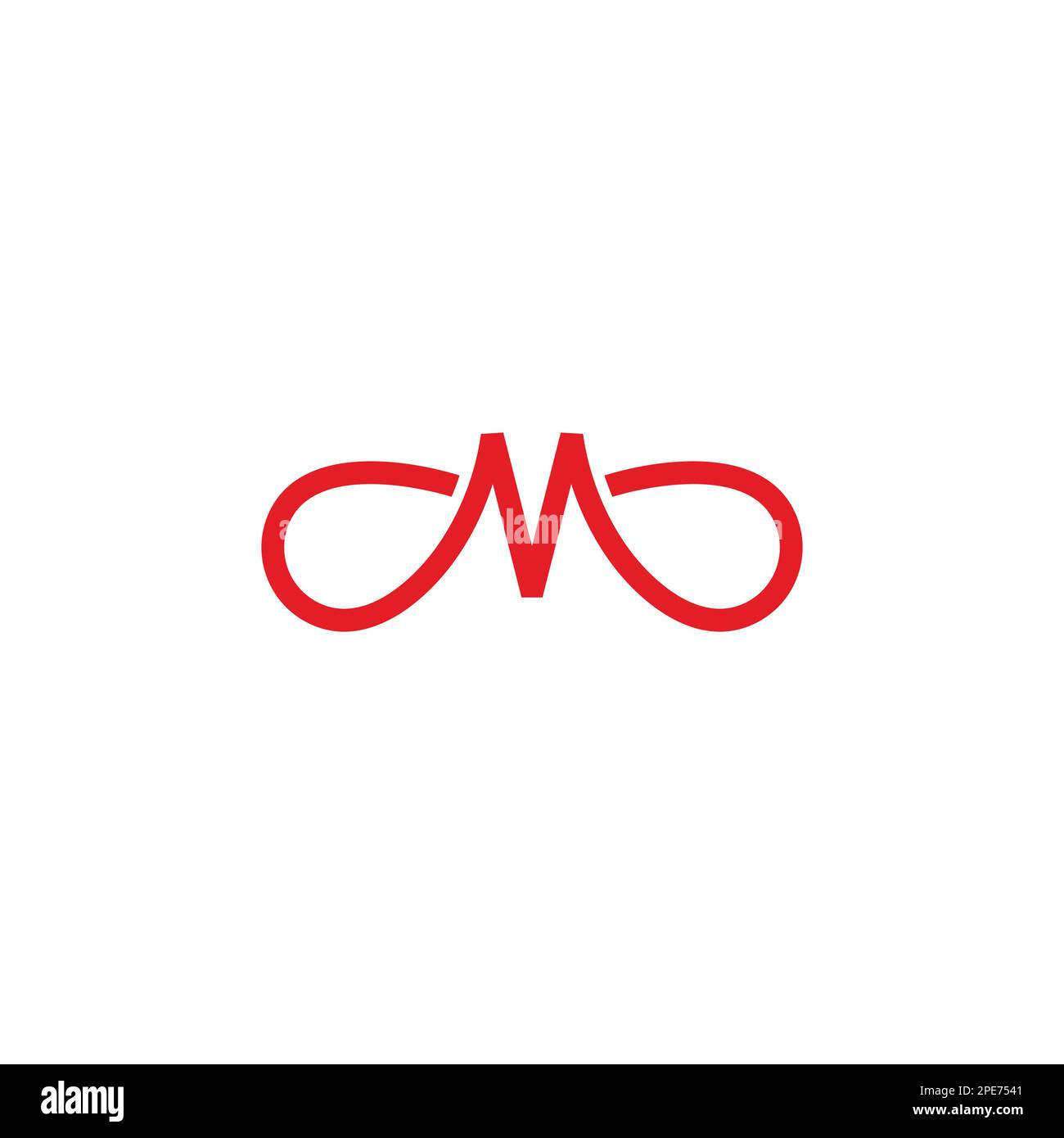 letter m loop wings line logo vector Stock Vector Image & Art - Alamy