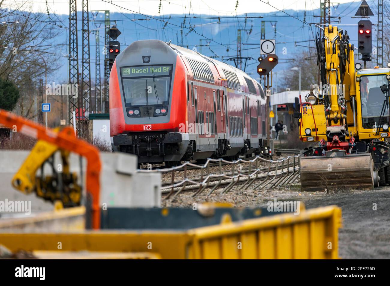 Investment in the ailing rail network, Deutsche Bahn construction site ...