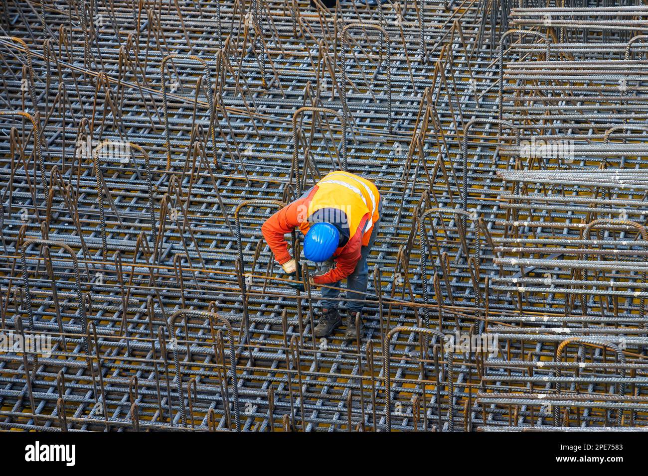 Iron layers prepare the foundation for the future main station, highly ...