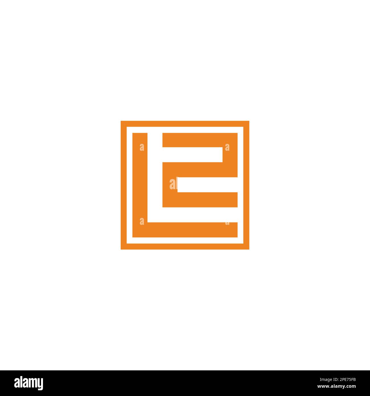 letter l2 arrow up simple geometric square line logo vector Stock ...