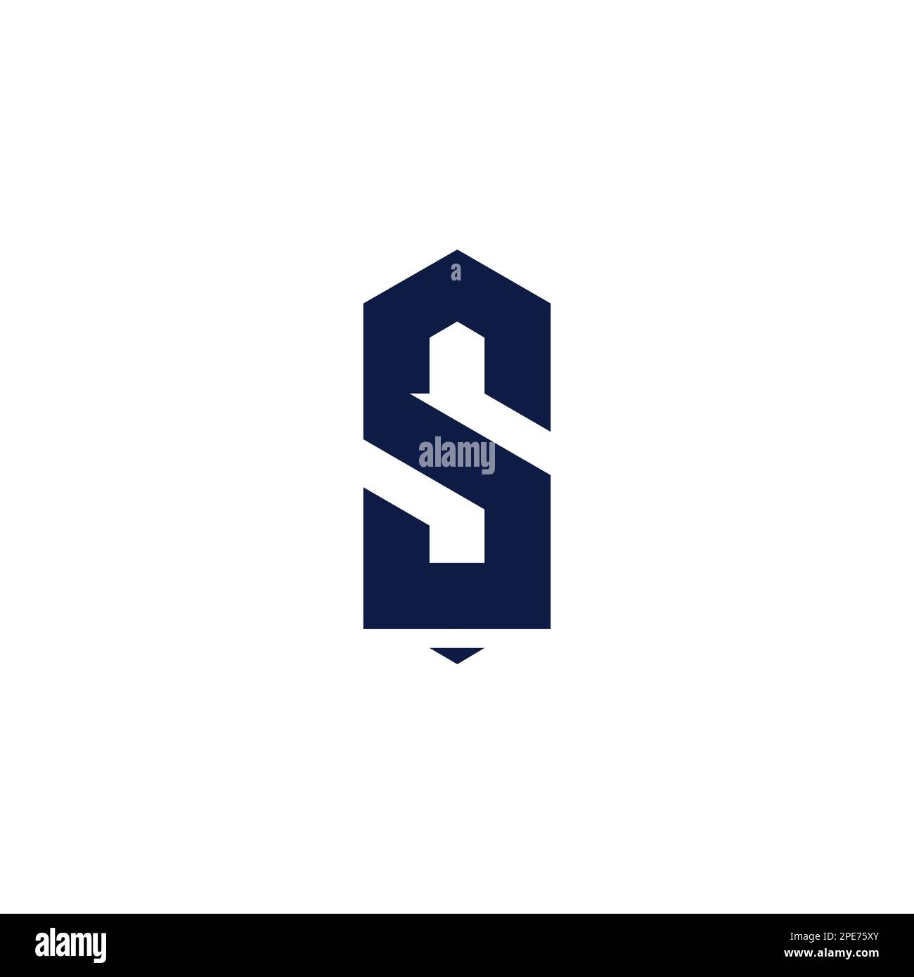 letter s home pin logo vector Stock Vector Image & Art - Alamy