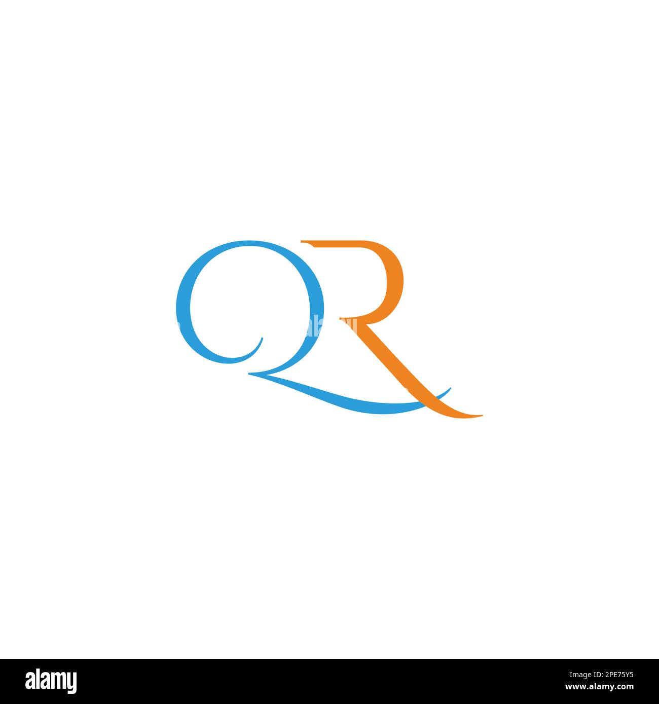Letter Qr Flow Beauty Curve Logo Vector Stock Vector Image And Art Alamy