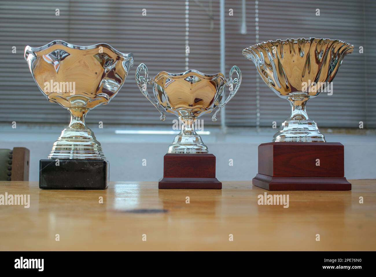 trophies for the winners of the tennis competition Stock Photo - Alamy