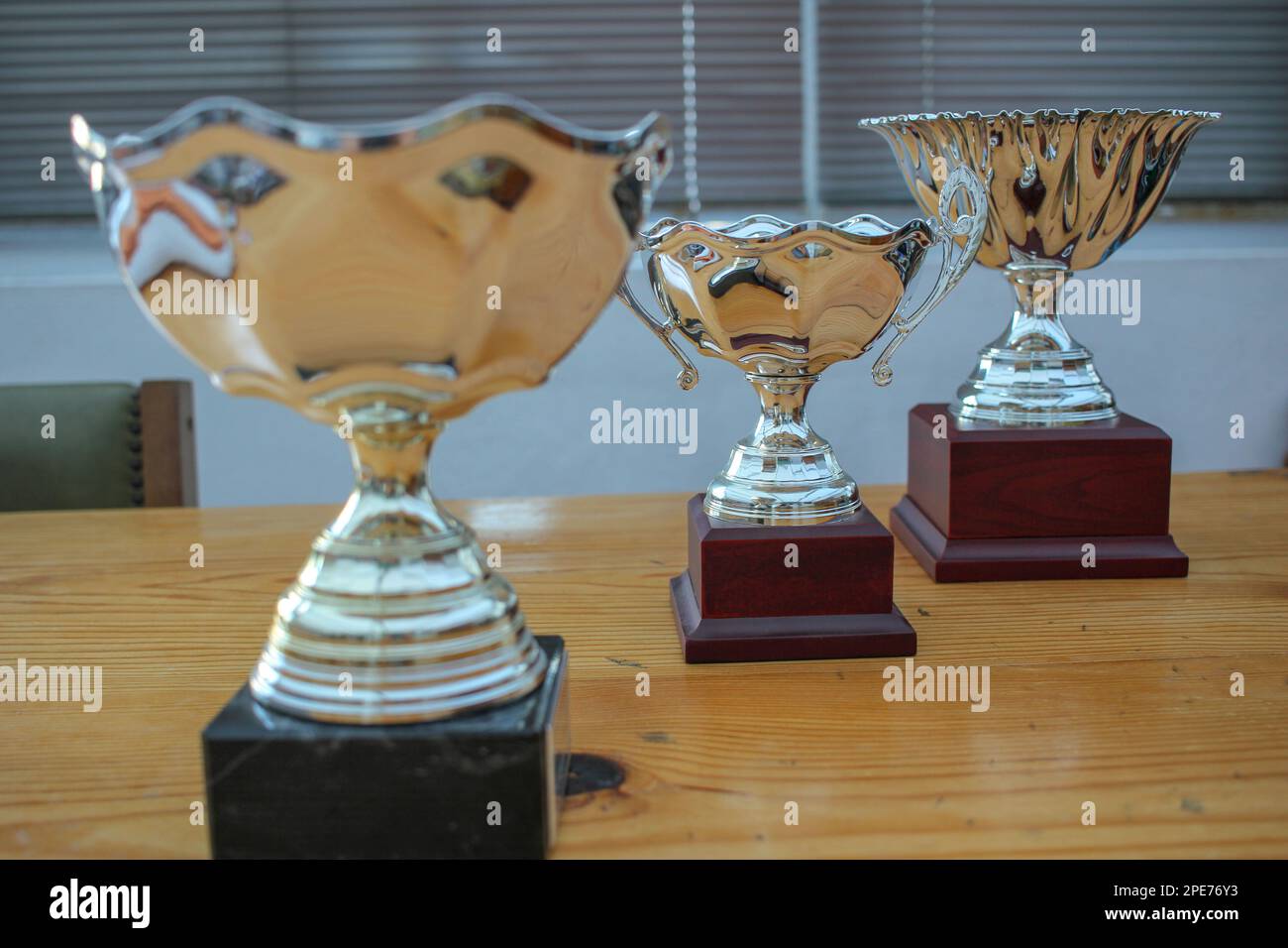 trophies for the champions of the competitions Stock Photo - Alamy