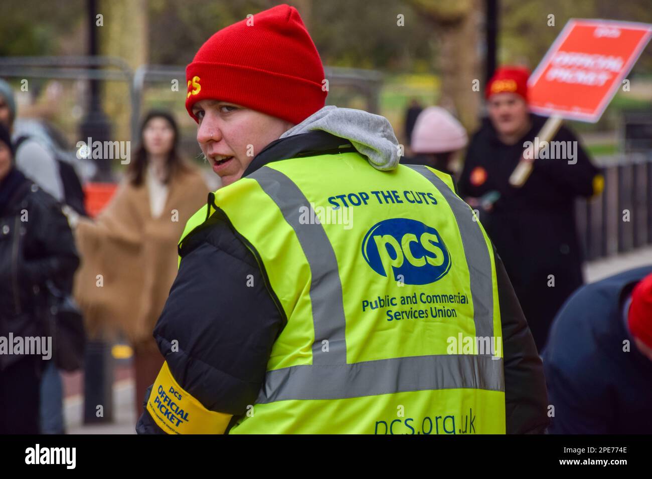 London, England, UK. 15th Mar, 2023. PCS (Public and Commercial ...
