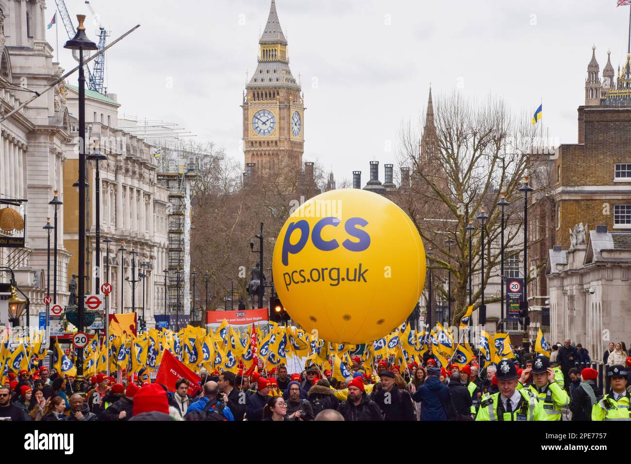 London, England, UK. 15th Mar, 2023. PCS (Public and Commercial ...