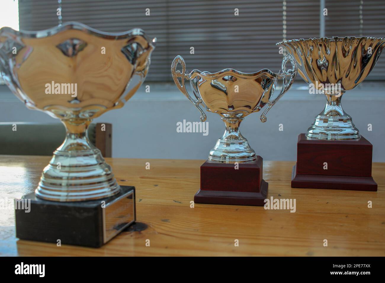 trophies for the winners of the competition are ready Stock Photo - Alamy