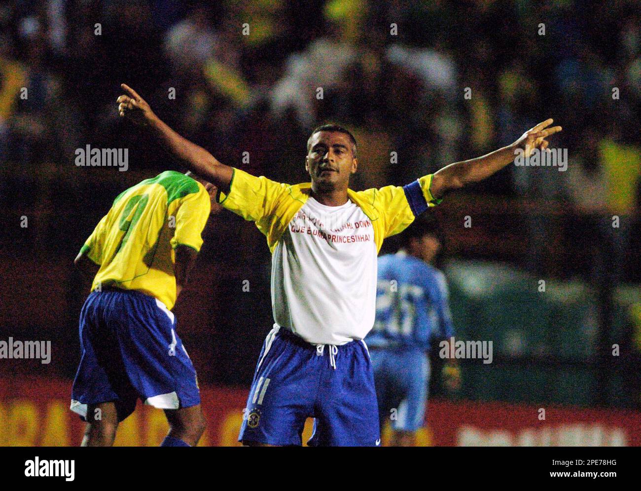 Brazil's Romario celebrates after scoring against Guatemala at the ...