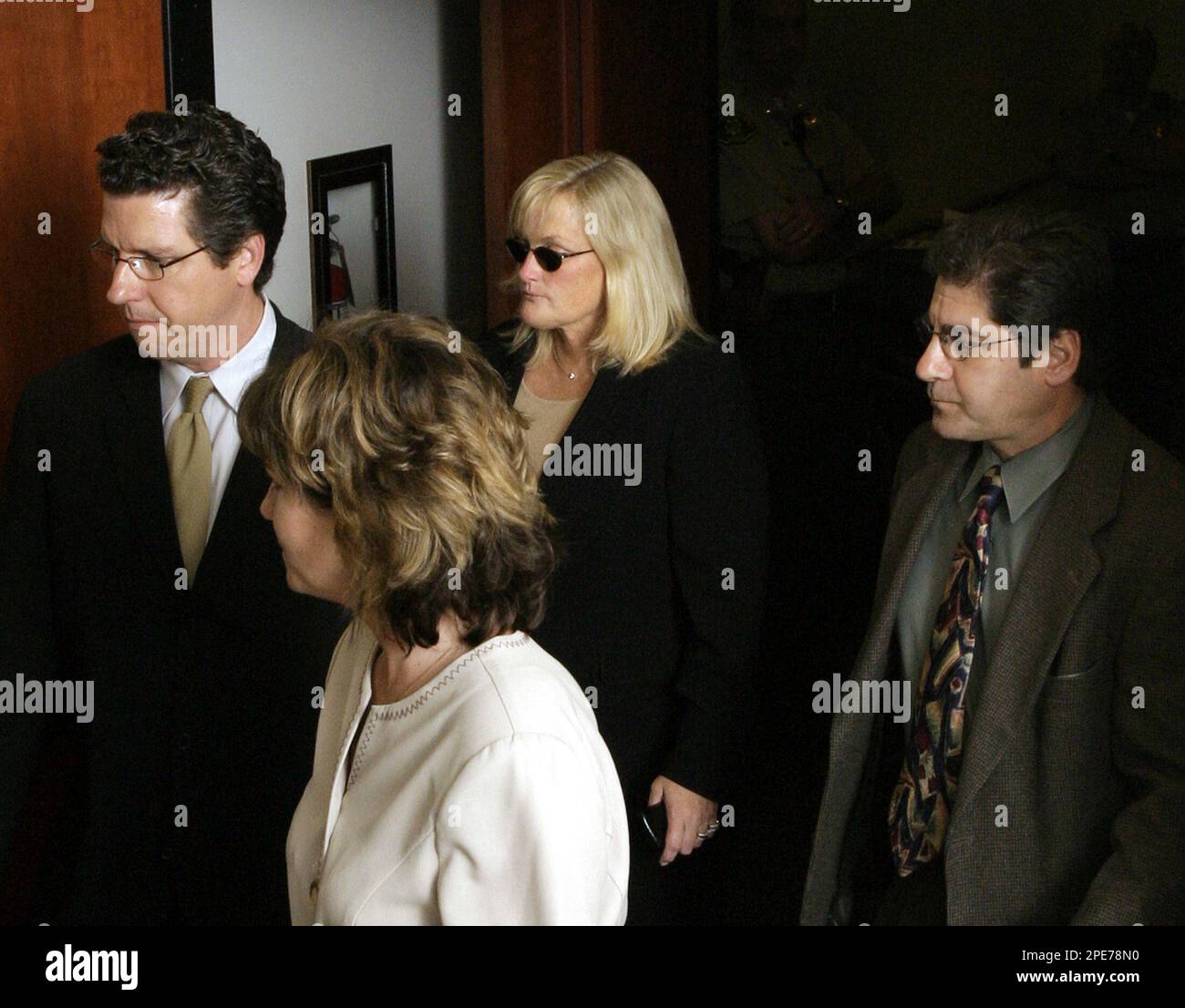 Debbie Rowe, second from right, Michael Jackson's ex-wife and mother of ...