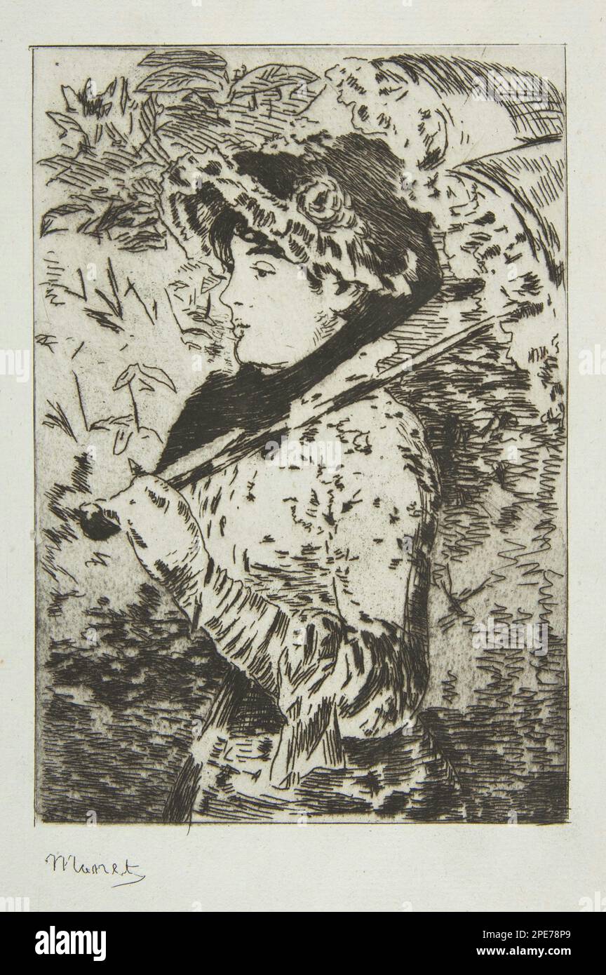 Jeanne (Spring) 1882 by Edouard Manet Stock Photo - Alamy