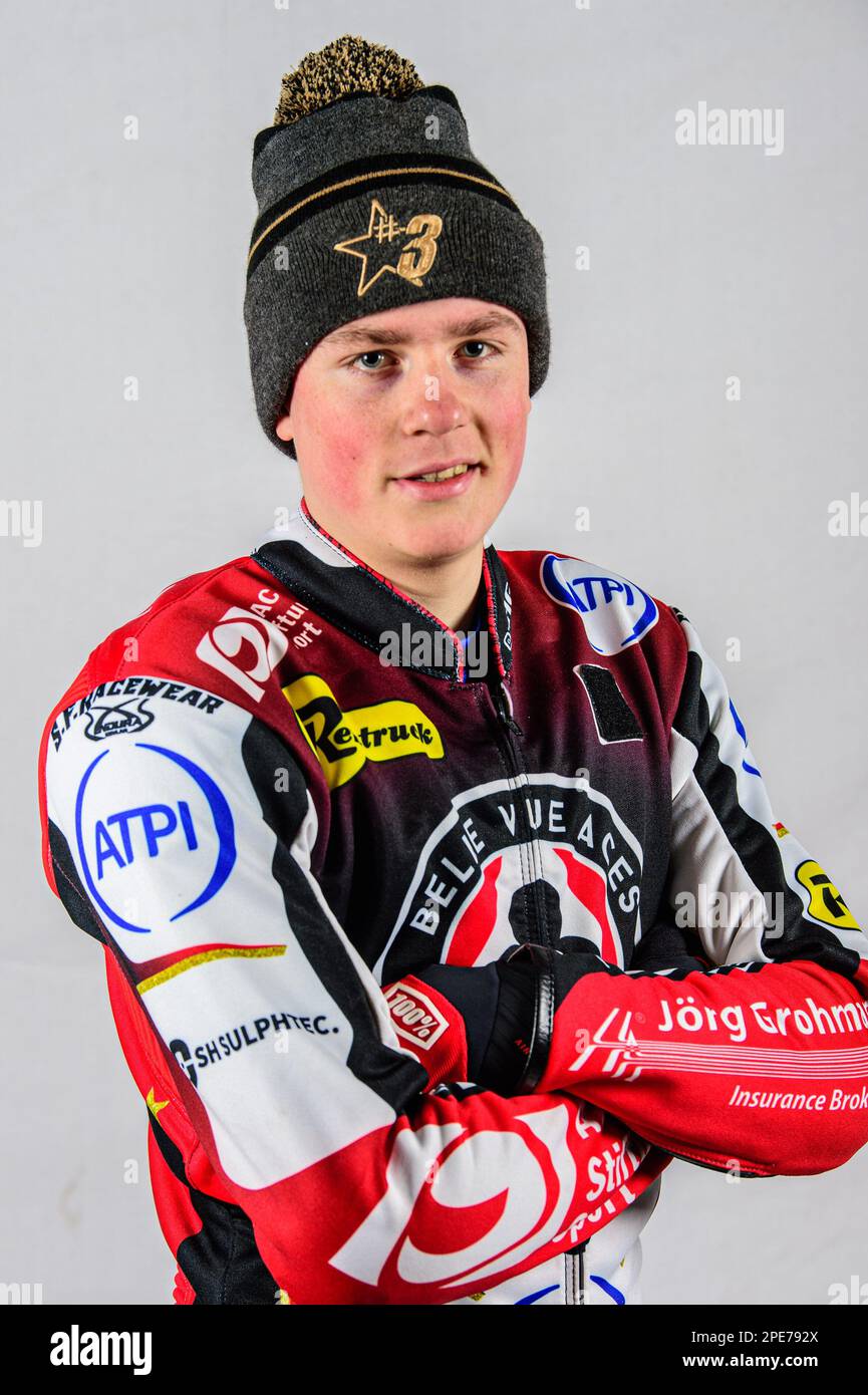 Norick Blödorn of Belle Vue Aces during the Belle Vue Aces Media Day at ...