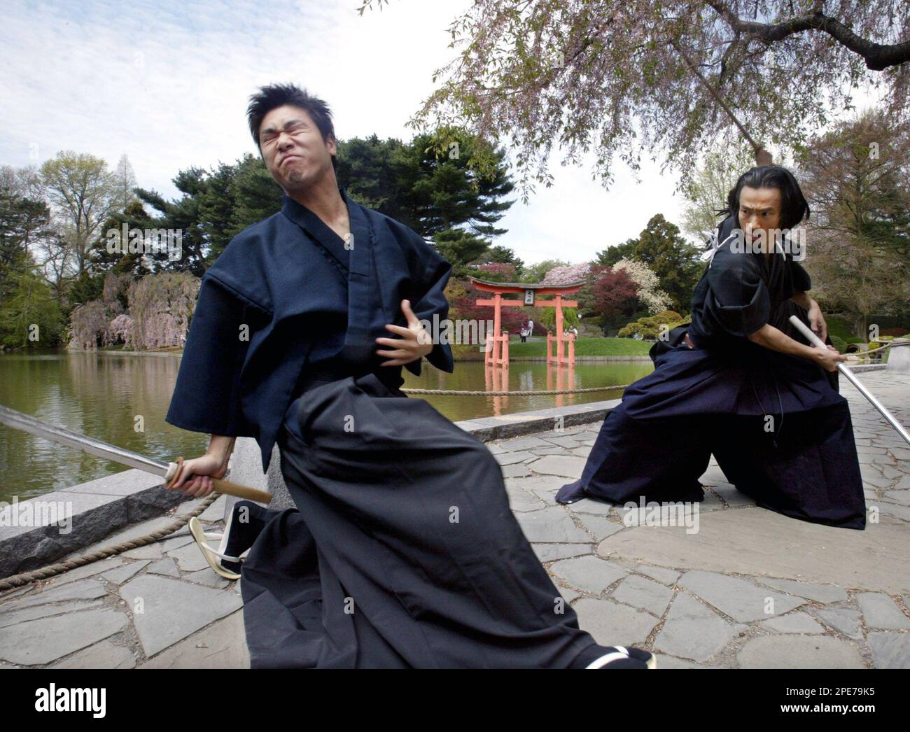 Samurai Sword Soul performers Kojiro Shinohara, left, from Tokyo, Japan ...