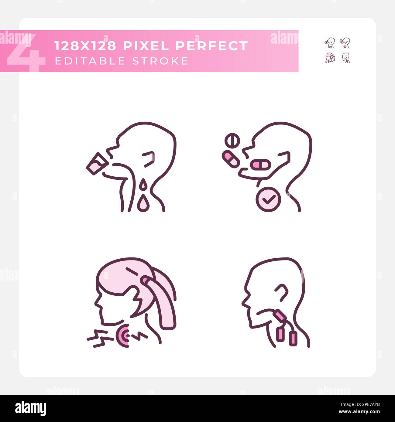 Throat anatomy child Stock Vector Images - Alamy