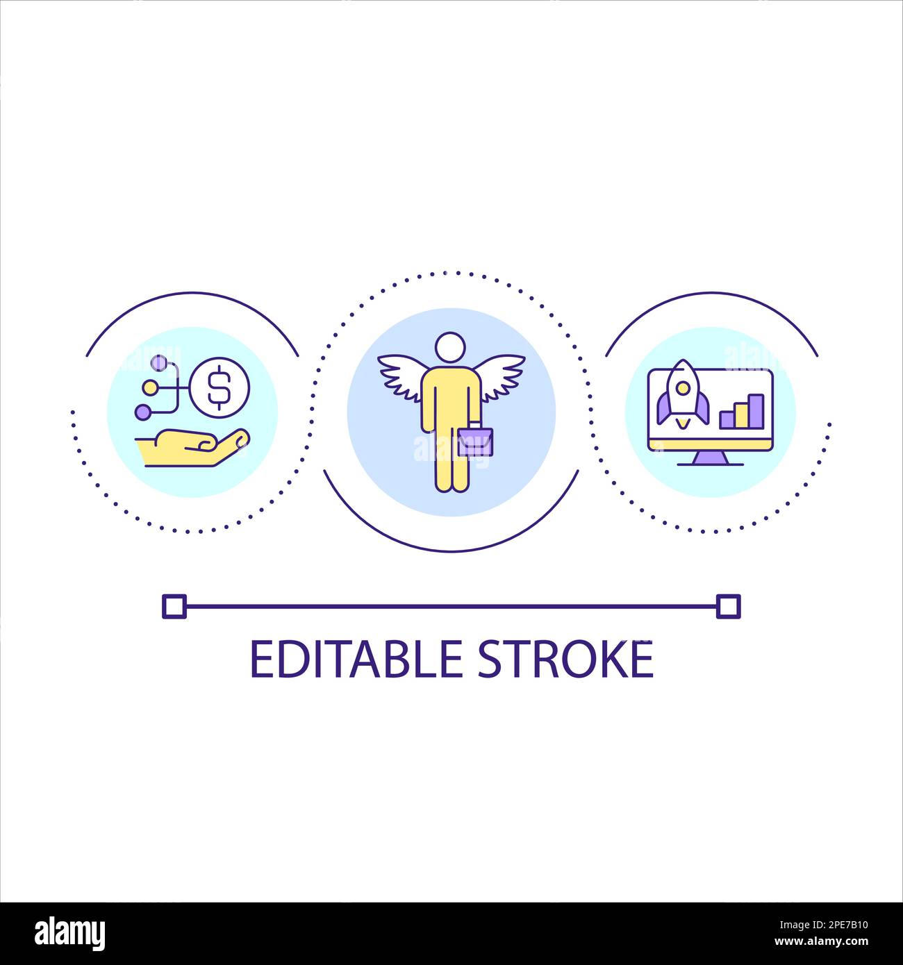 Angel investment concept icon Stock Vector Images - Alamy