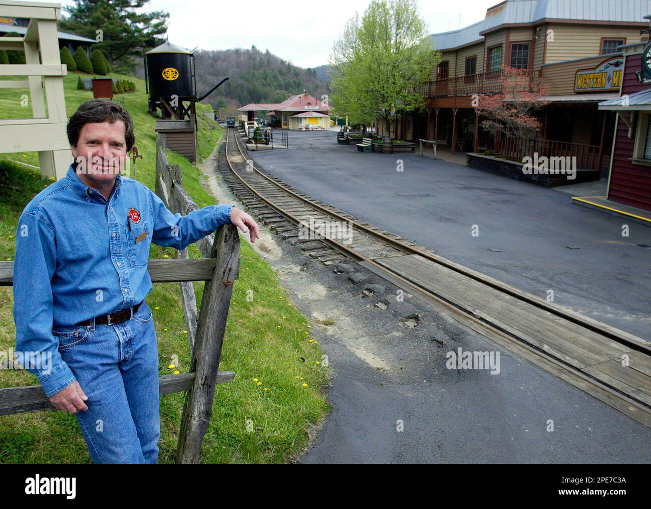 ** ADVANCE FOR WEEKEND OF APRIL 30- MAY 1 ** Chris Robbins stands near ...