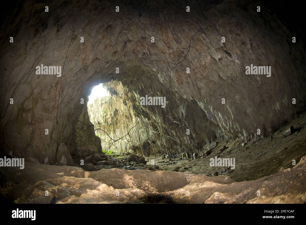 Inside the cave, known as the Japanese Cave because 5000 Japanese were ...
