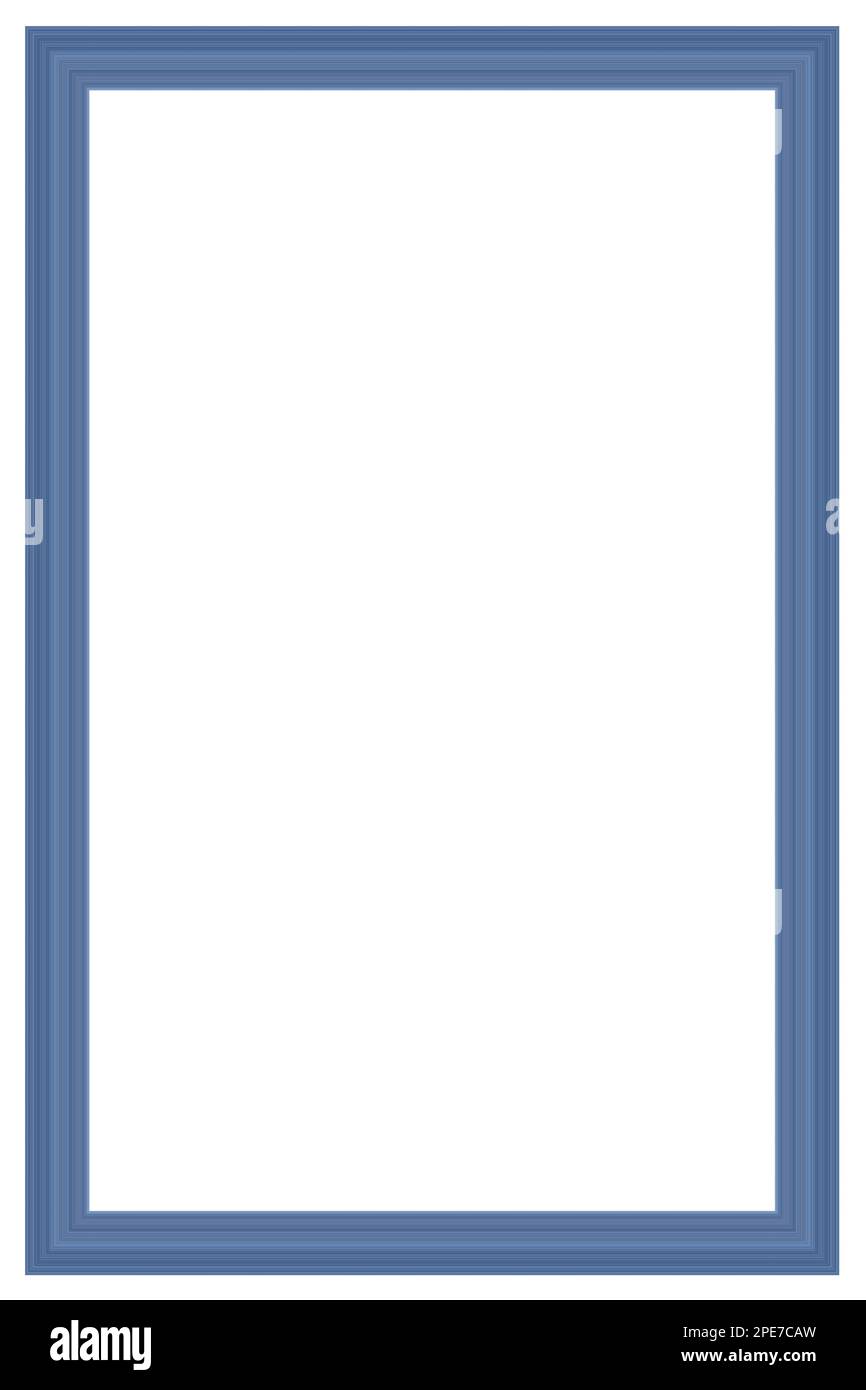 Vertical frame for photo and design with aspect ratio 2 to 3 on a white ...