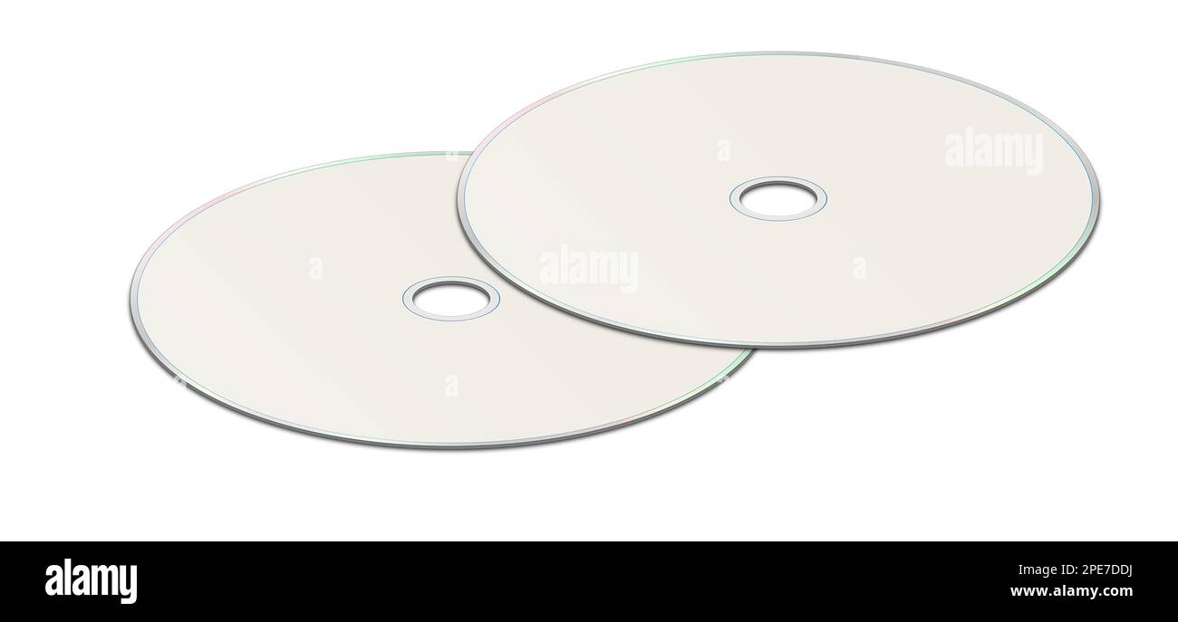 CD or DVD blank template white for presentation layouts and design. 3D ...