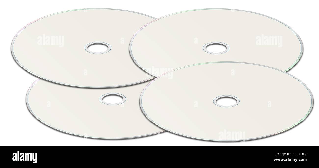 CD or DVD blank template white for presentation layouts and design. 3D ...