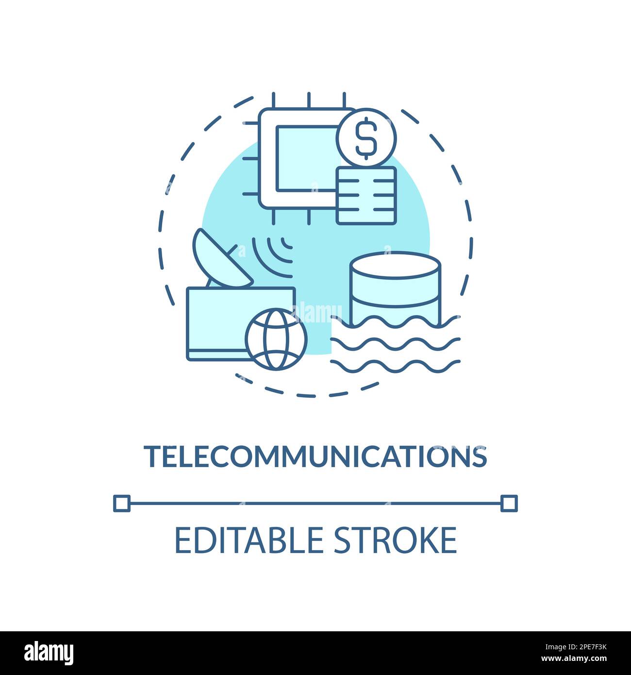 Telecommunications turquoise concept icon Stock Vector Image & Art - Alamy