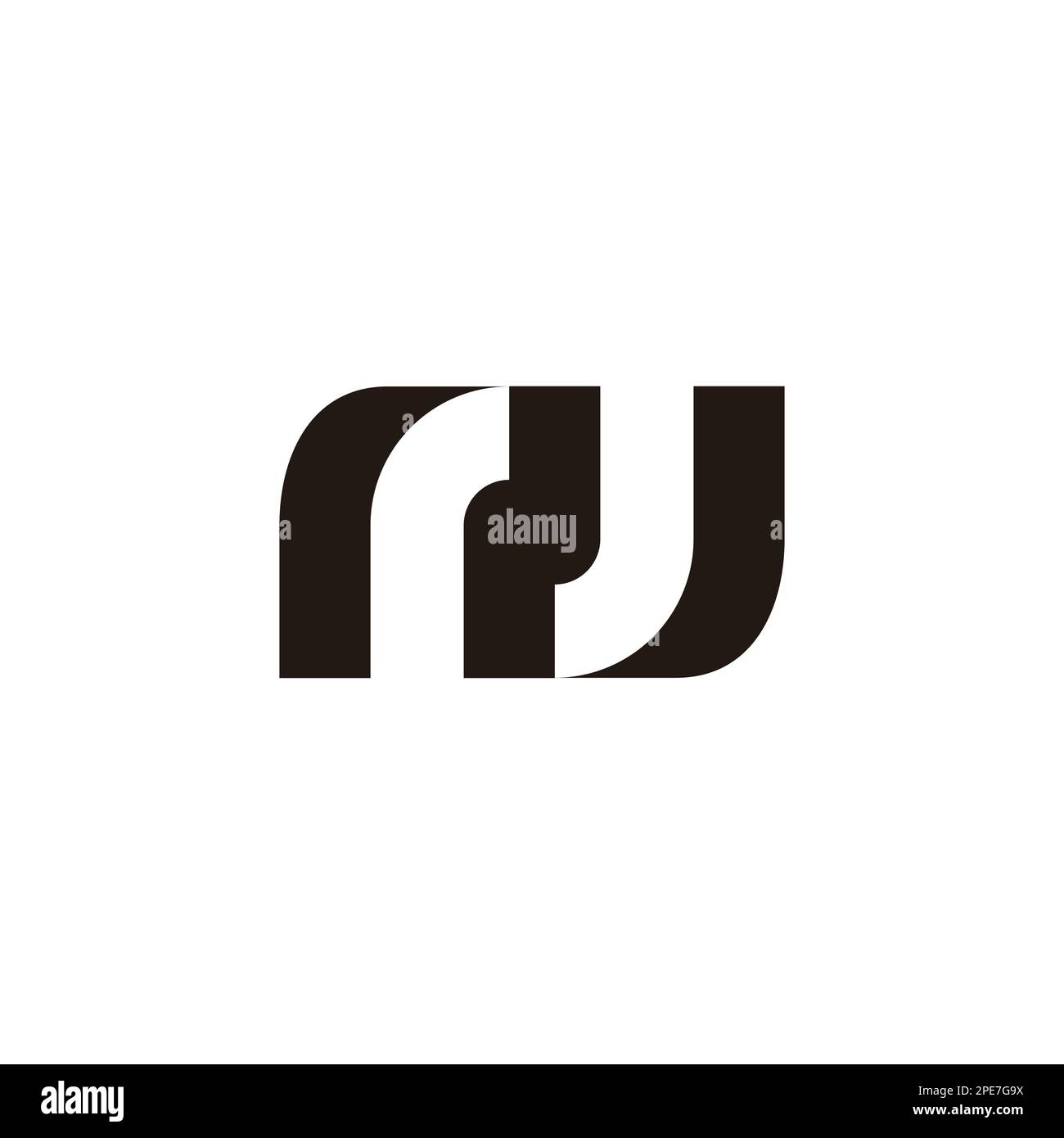 letter rj simple geometric negative space logo vector Stock Vector Image & Art - Alamy