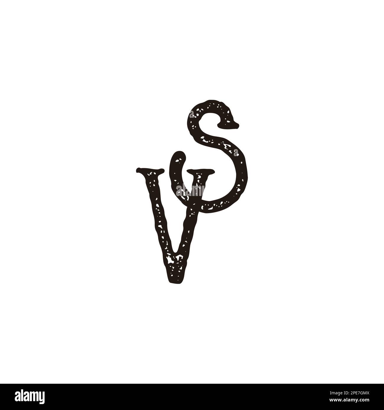 Vs letter design Cut Out Stock Images & Pictures - Alamy