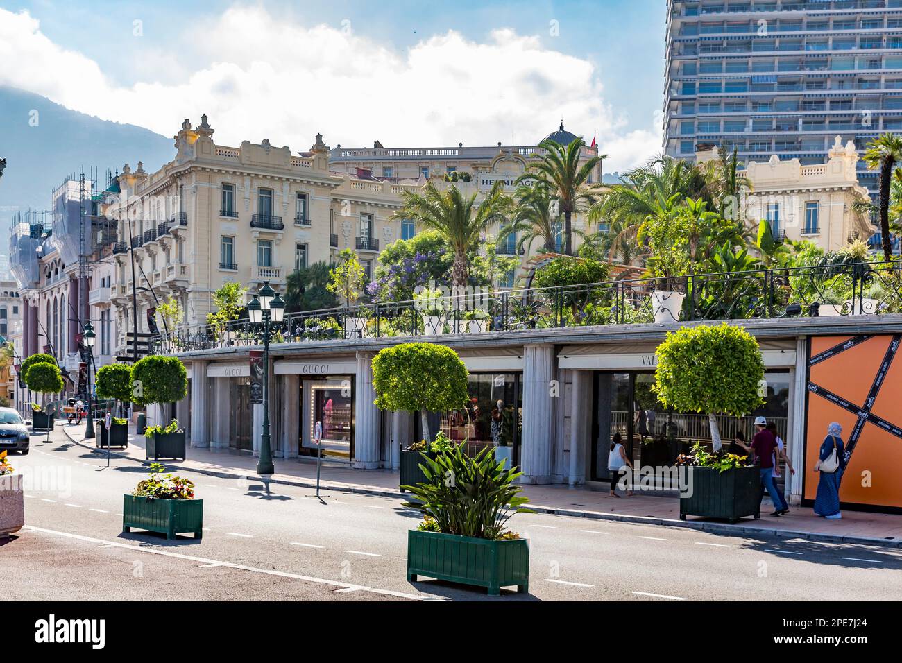 Street in Monte Carlo, Principality of Monaco Stock Photo - Alamy