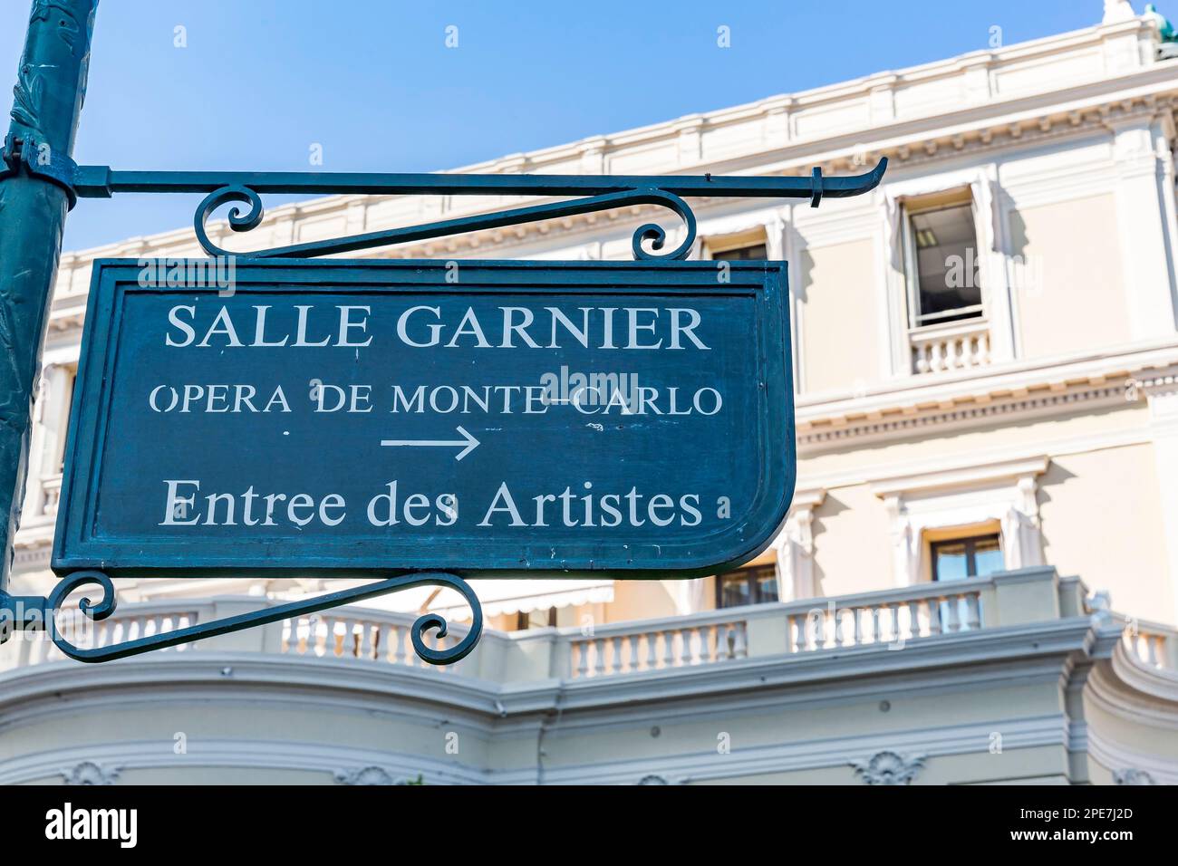 Sign Salle Garnier, Opera deMonte Carlo, Artist Entrance, Casino, Monte ...