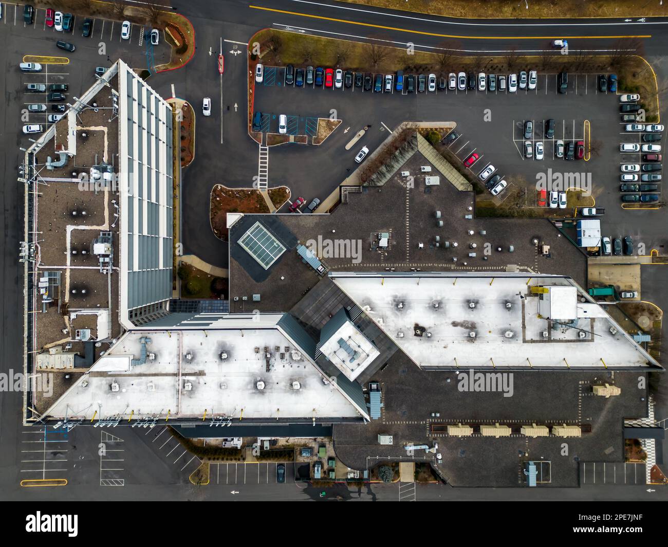 Aerial industrial complex large building hi-res stock photography and ...