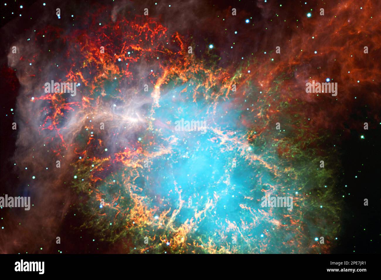 Nebula, cluster of stars in deep space. Science fiction art. Elements ...