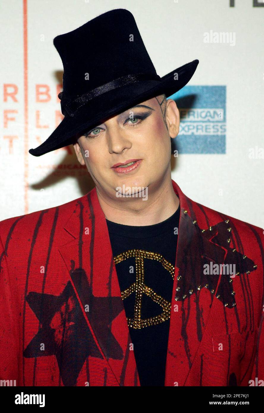 Musician Boy George arrives at the premiere of 'All We Are Saying' at ...