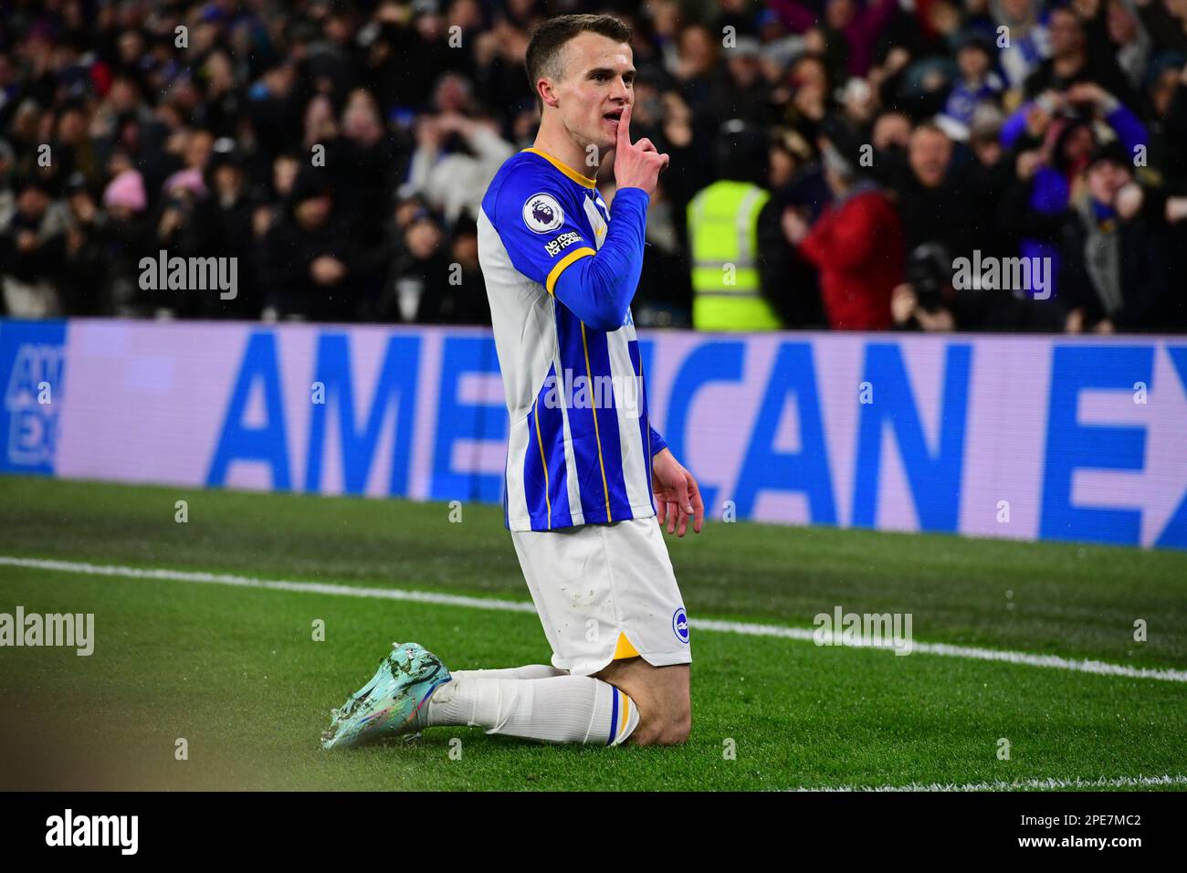 Brighton, UK. 15th Mar, 2023. Solly March of Brighton and Hove Albion ...