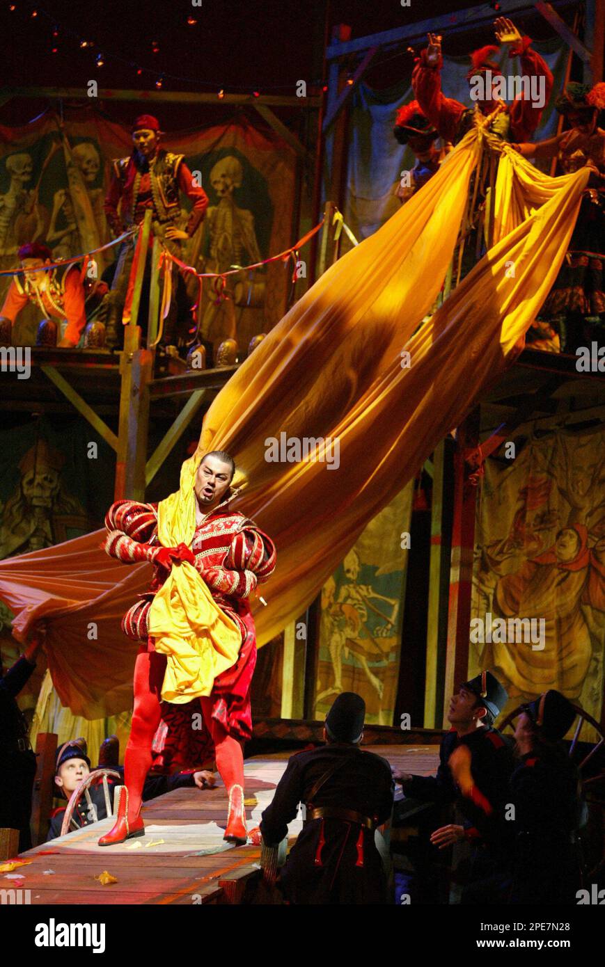 Rene Pape performs as Mephistopheles during the final dress rehearsal ...