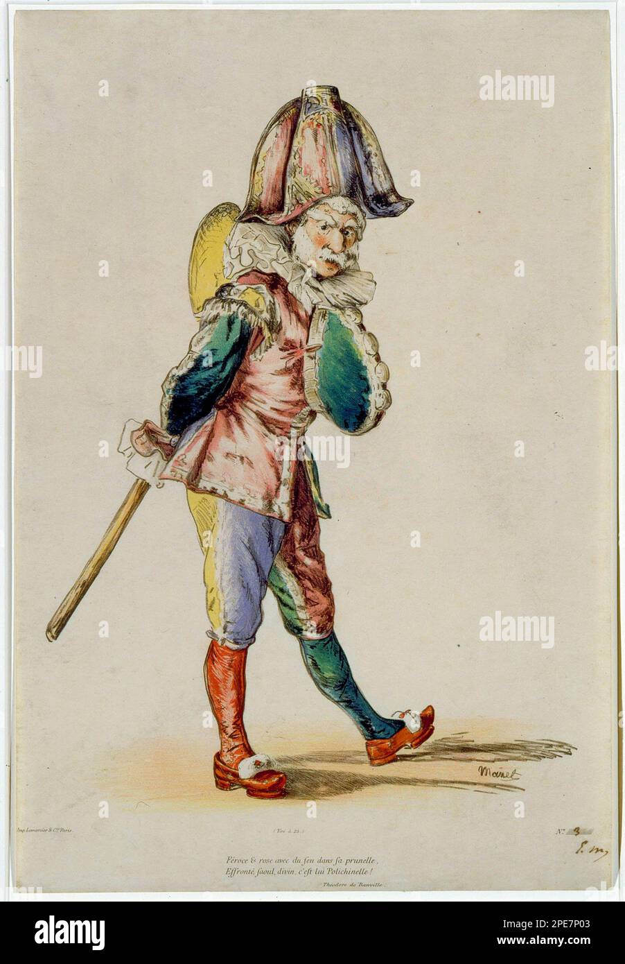 Polichinelle by Edouard Manet Stock Photo - Alamy