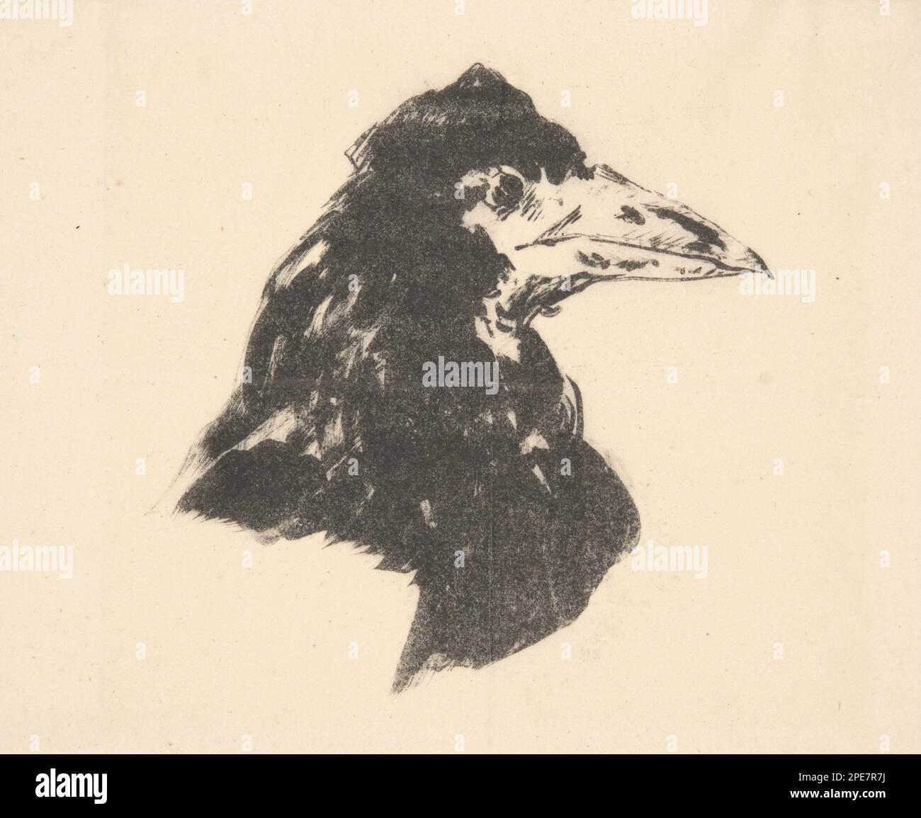 The Raven (Le corbeau): Design for the cover 1875 by Edouard Manet ...