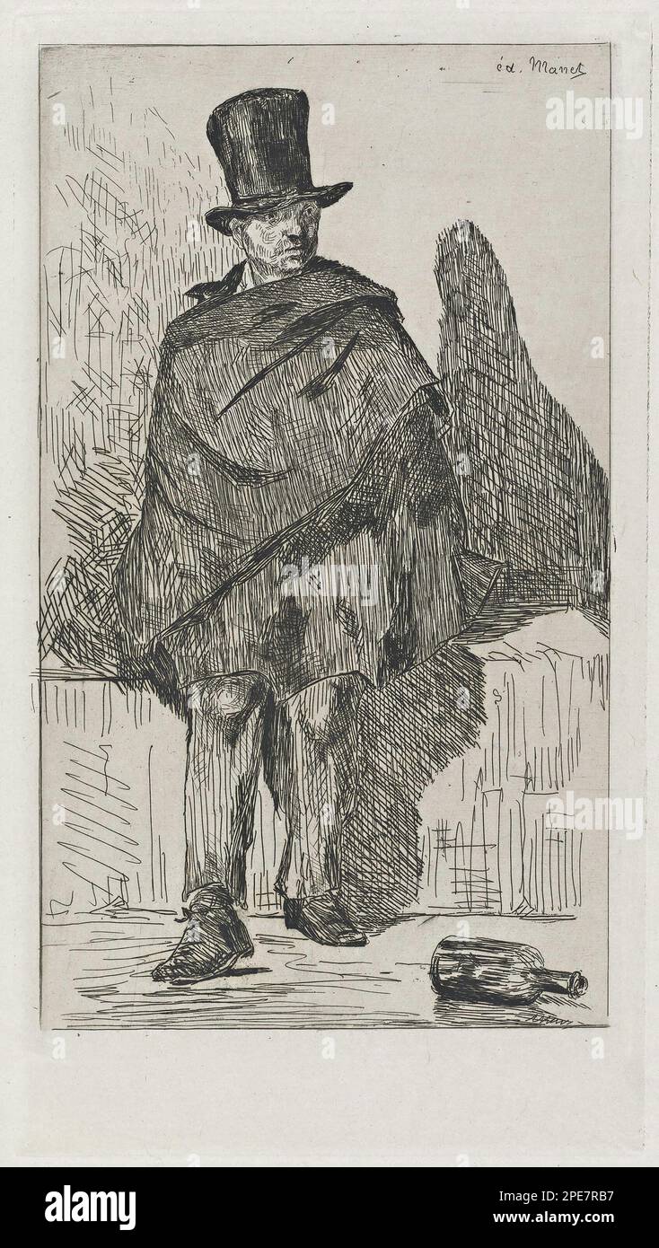 The Absinthe Drinker (Le buveur d'absinthe) 1862 by Edouard Manet Stock ...