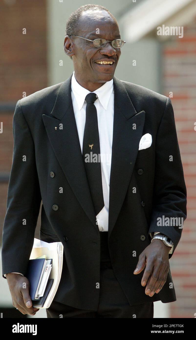 John Akbar, father of Hasan Akbar, leaves the Staff Judge Advocate ...