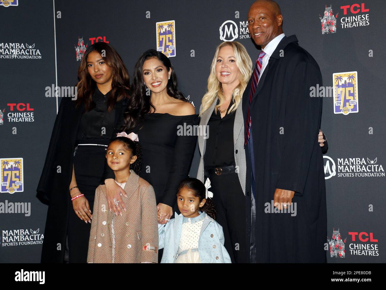 Los Angeles, USA. 15th Mar, 2023. Jeanie Buss, Byron Scott, Vanessa ...